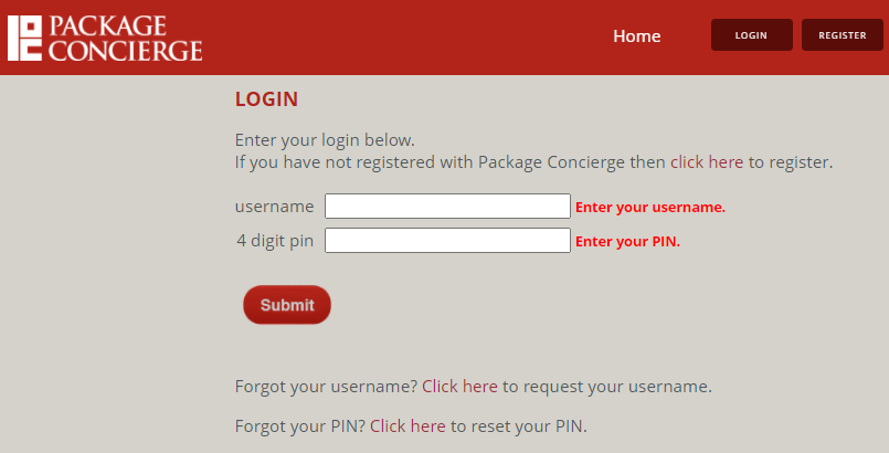 How to Retrieve a Forgotten Package Concierge Username